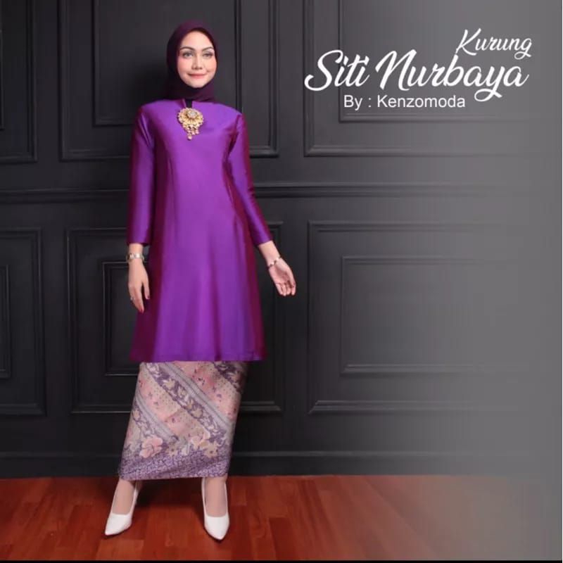 Jual SET KEBAYA POLOS SITI NURBAYA / KEBAYA TAFETA /KEBAYA KURUNG | Shopee Indonesia