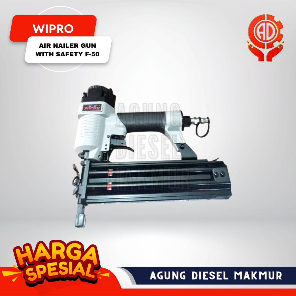 Jual Wipro Air Nailer Gun Paku Tembak Staples Angin Lurus With Safety ...