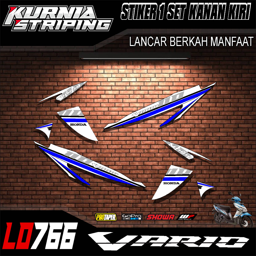 Jual Stiker Motor Striping Stiker Variasi Motor Vario 110 Karbu ...