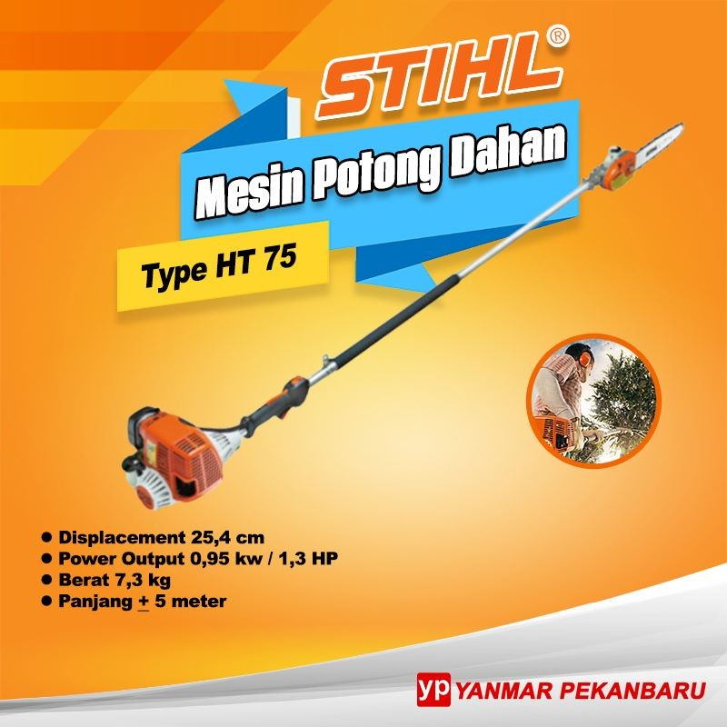 Jual Mesin Gergaji Galah Potong Ranting Pole Saw Pruner STIHL HT 75 ...