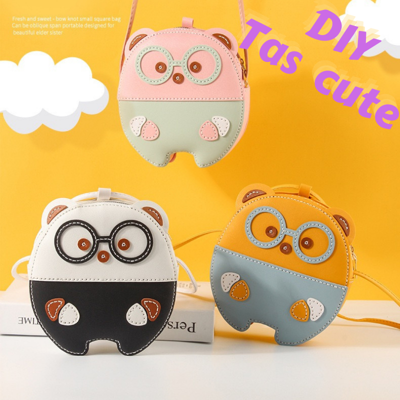 Jual Tas DIY tas slempang anak DIY Handmade Tas Remaja Beruang Bear ...