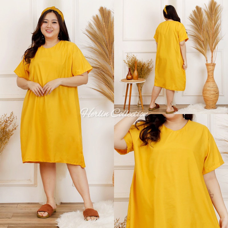 Jual [LD120] DASTER DRESS Jumbo XXL BIG SIZE Lengan Pendek - Banyak ...