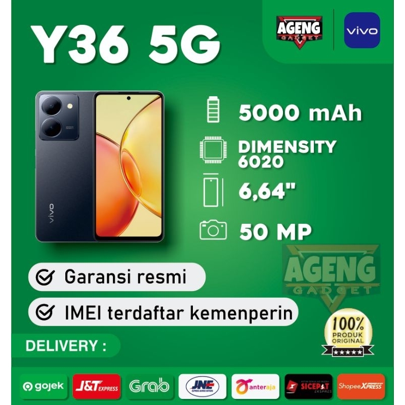 Jual Vivo Y36 5G 8/256 Garansi Resmi Original Vivo 100% | Shopee Indonesia
