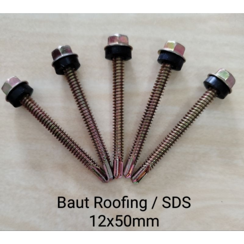 Jual Baut Roofing Baut Kanal Baut Drilling Baut Baja Ringan SDS 12x50mm ...