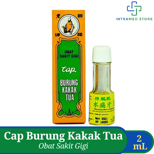 Jual Cap Burung Kakak Tua | Obat Sakit Gigi 2 ml | Shopee Indonesia
