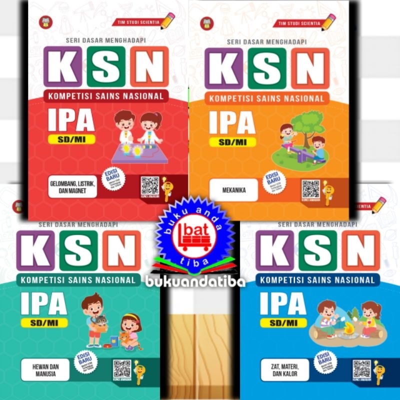 Jual BUKU SERI DASAR MENGHADAPI KSN IPA SD/MI - GELOMBANG - MEKANIKA - HEWAN - ZAT | Shopee ...