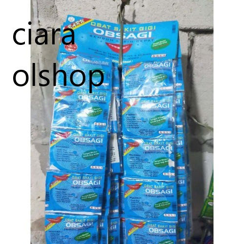 Jual OBSAGI obat sakit gigi 1 lembar | Shopee Indonesia