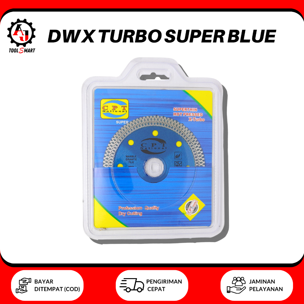 Jual Diamond Wheel DW X Turbo Super Blue CPT National Mata Pisau Potong ...