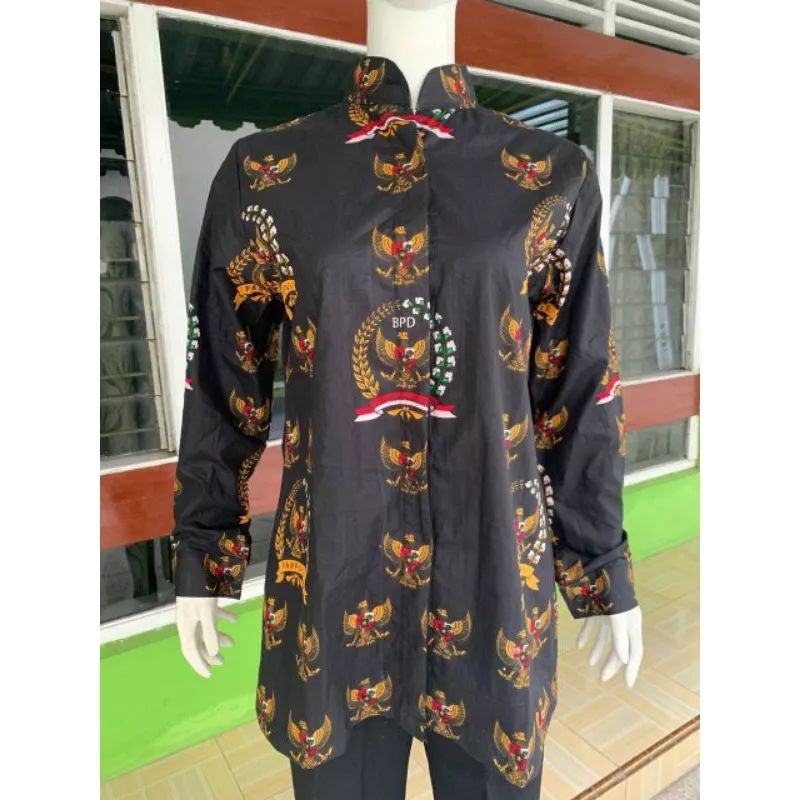 Jual Batik seragam BPD wanita terbaru full furing Seragam batik BPD ...