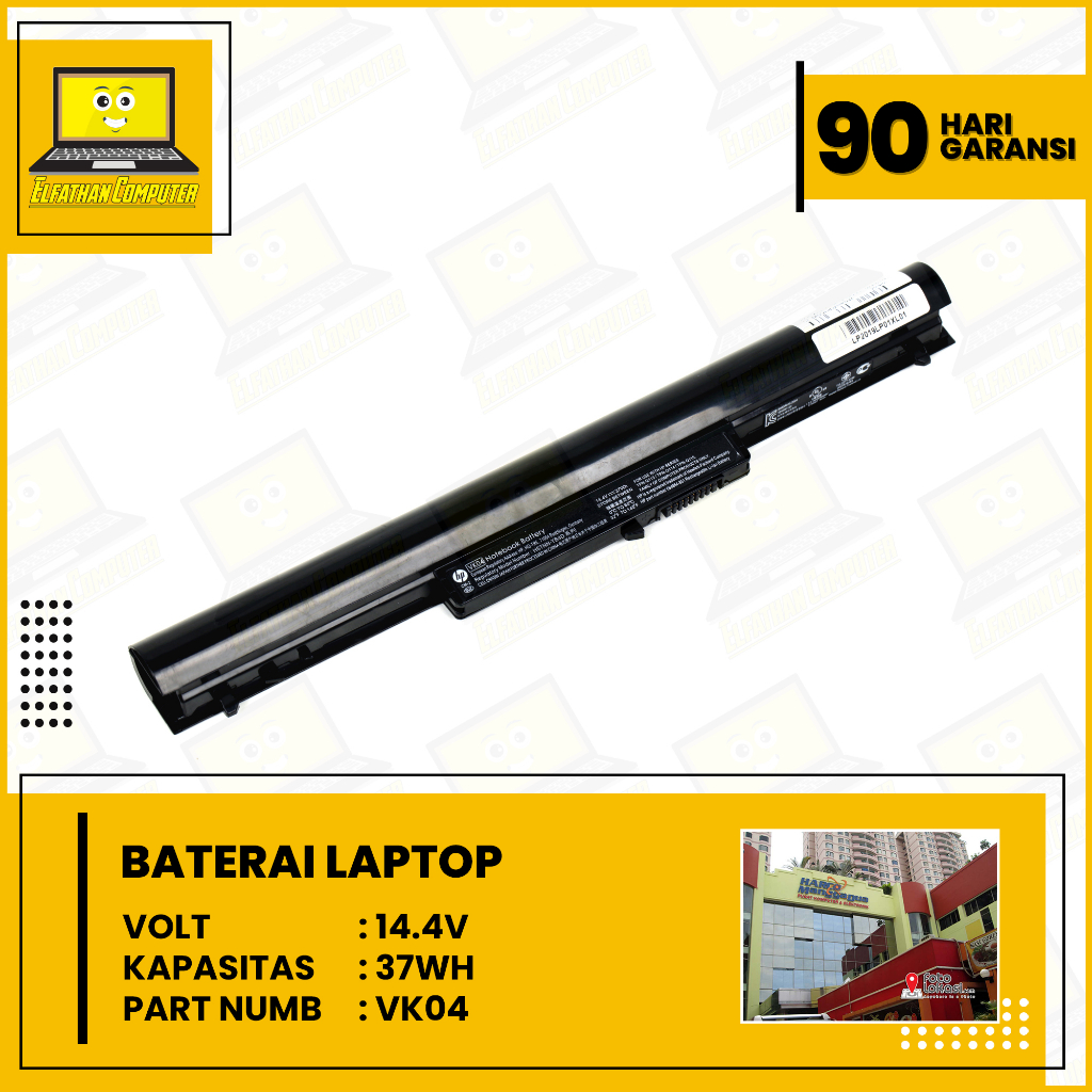 Jual Baterai Laptop HP Pavilion SleekBook 14-b000,14-b100,15-b000,15 ...