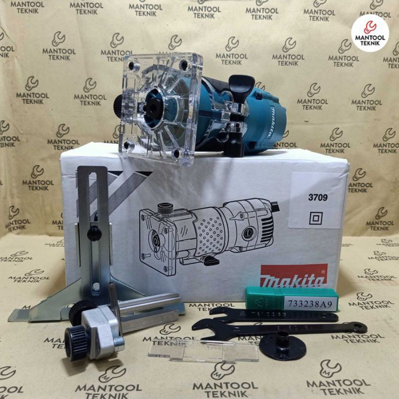 Jual Mesin Profil Router Trimmer Makita 3709 Router Trimmer Kayu tanpa ...