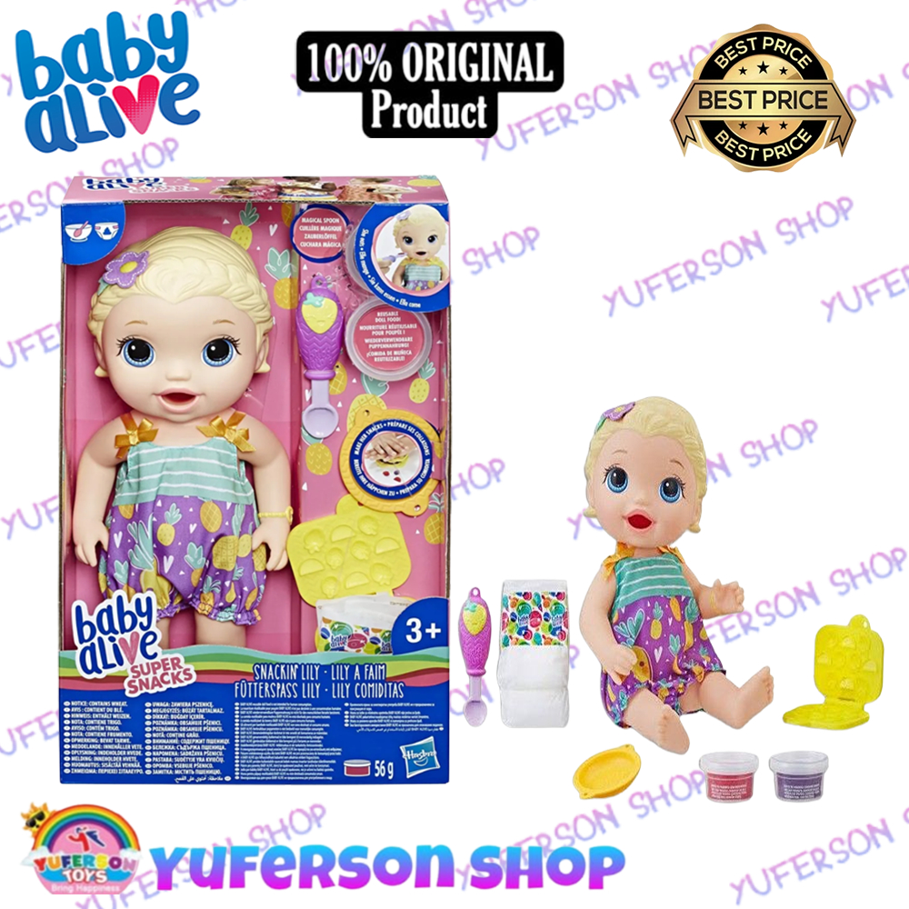 Jual BABY ALIVE SUPER SNACK SNACKIN LILY | Shopee Indonesia