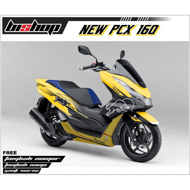 Jual decal sticker full body new pcx 160 variasi redbull total varian ...
