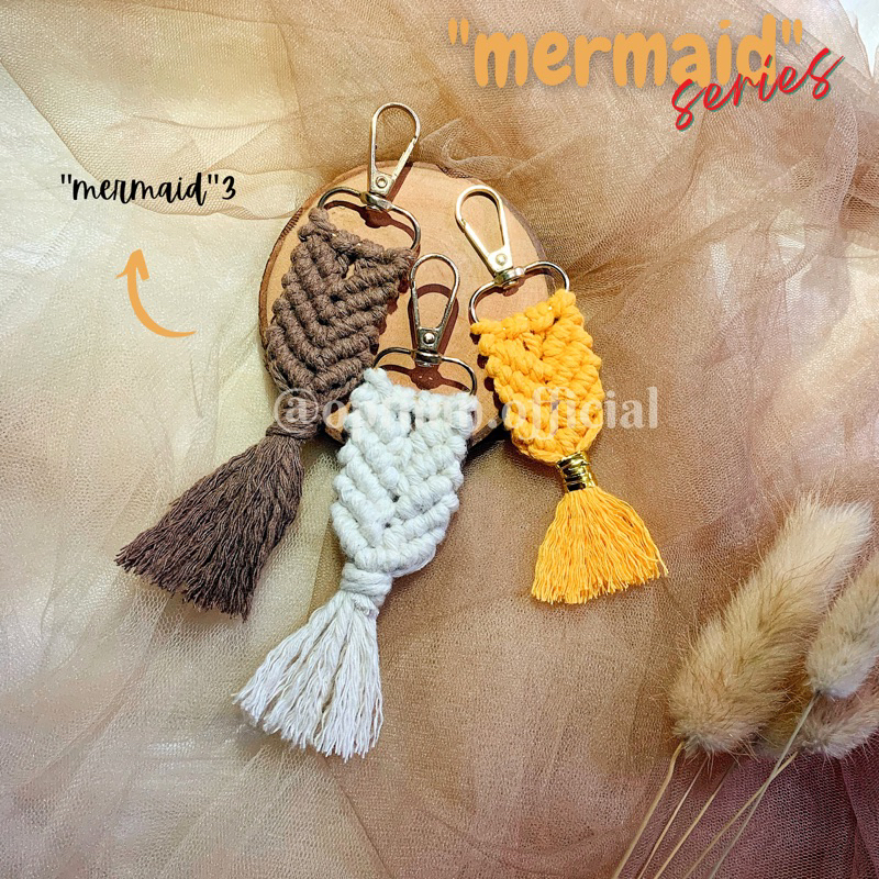 Jual Mermaid [1] | GANTUNGAN KUNCI MACRAME | Gantungan Macrame PUTRI ...