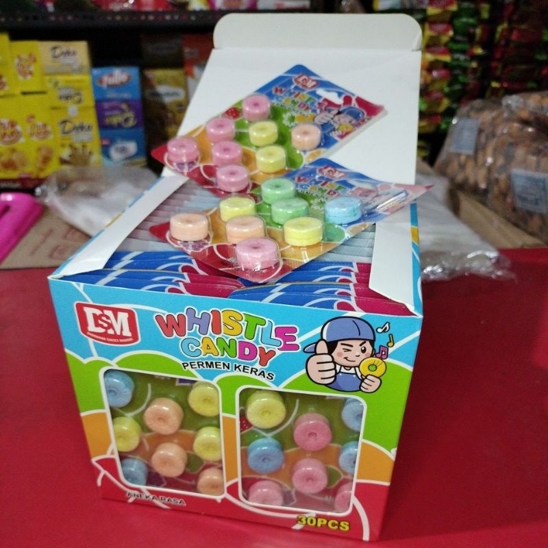 Jual PERMEN WHISTLE CANDY harga 1 box isi 30 pics@448g | Shopee Indonesia
