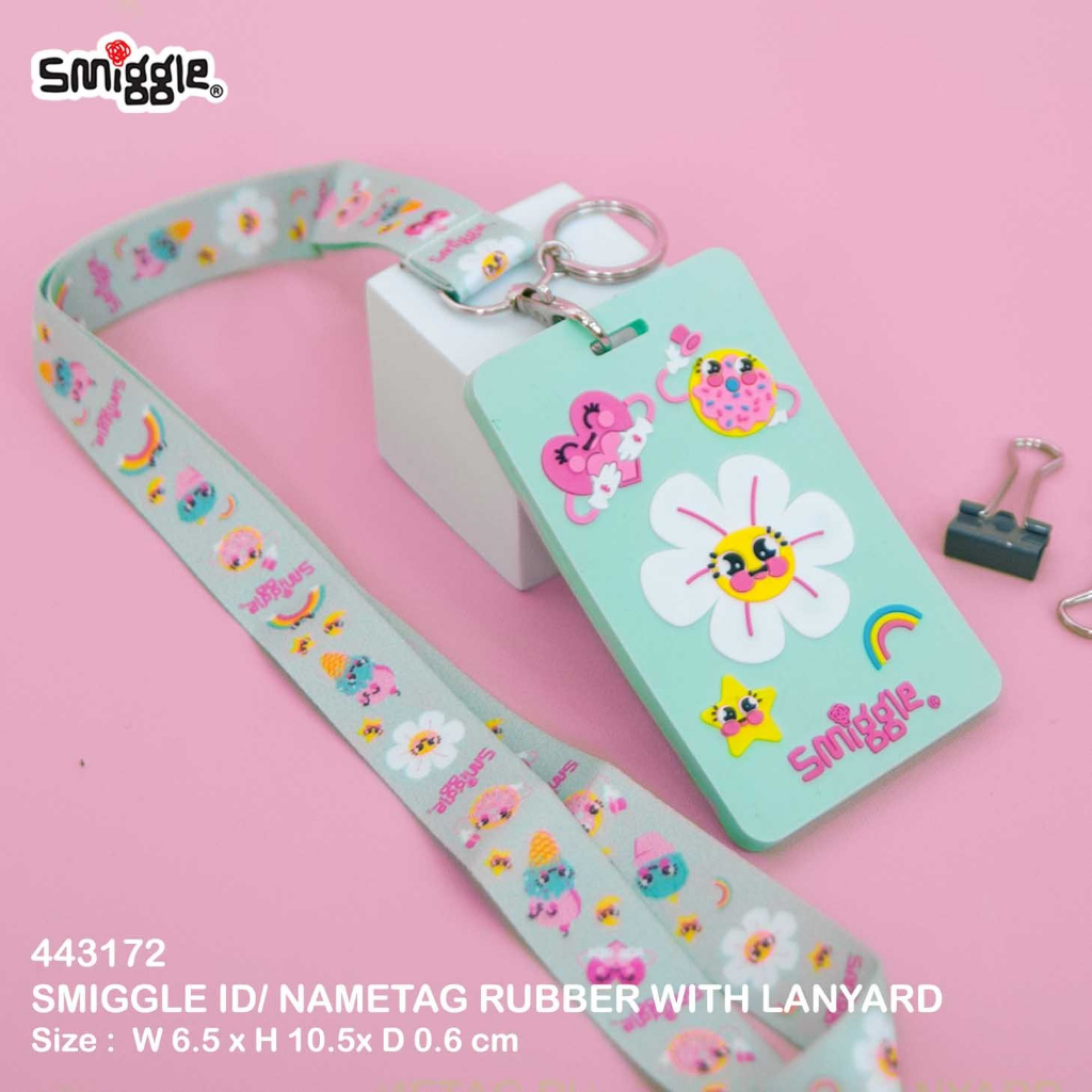 Jual SMIGGLE ID/ NAMETAG RUBBER WITH LANYARD 443172 | Shopee Indonesia