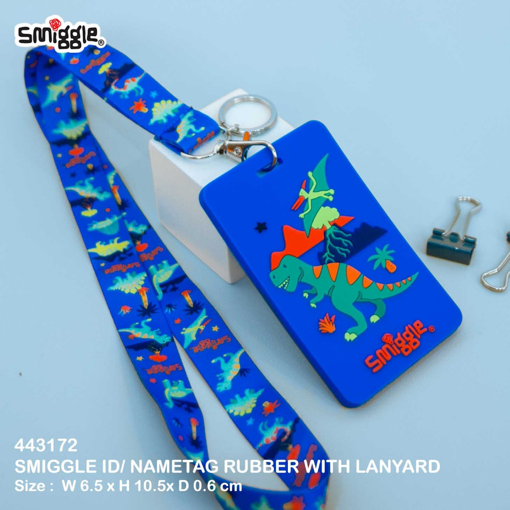 Jual SMIGGLE ID/ NAMETAG RUBBER WITH LANYARD 443172 | Shopee Indonesia