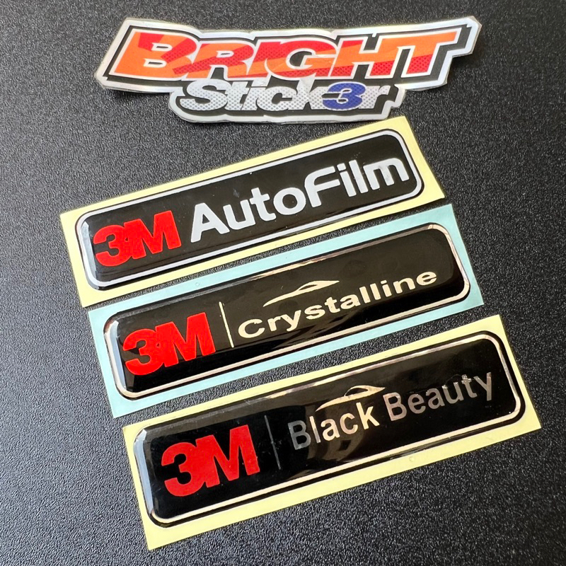 Jual Sticker Stiker Emblem 3M AUTOFILM 3M BLACK BEAUTY 3M CRYSTALLINE ...