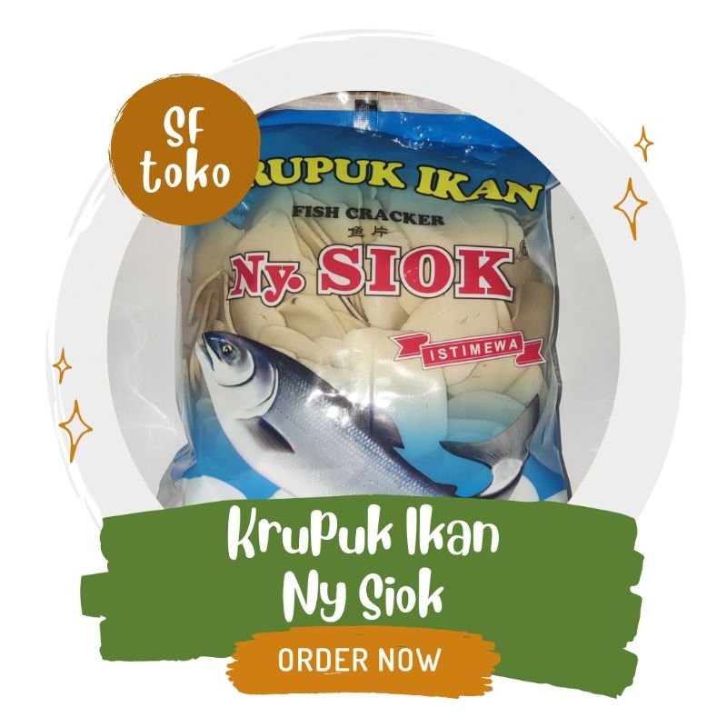 Jual Ikan Ny. Siok 500 Gram Kerupuk Ikan Ny Siok Krupuk Original Asli ...