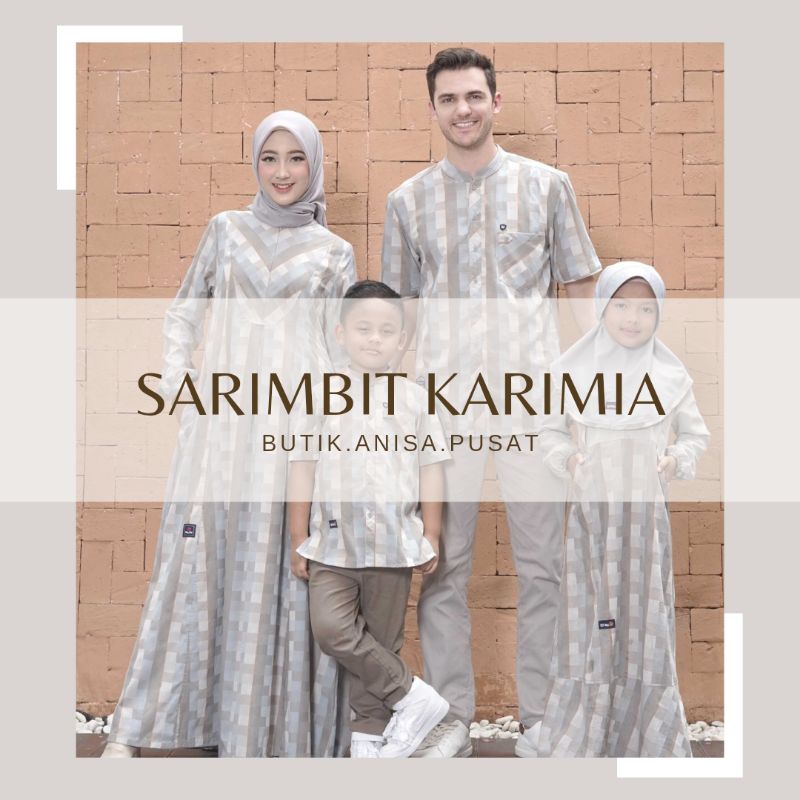 Jual Sarimbit Mutif 2023 Sarimbit Karimia Karim Multicolor Blue Beige Gamis Karimia Koko Karim ...