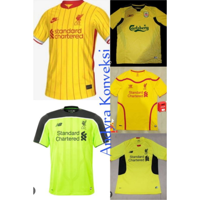 Jual Retro Jersey Liverpool hijau kuning - FULL PRINTING - Free Custom ...