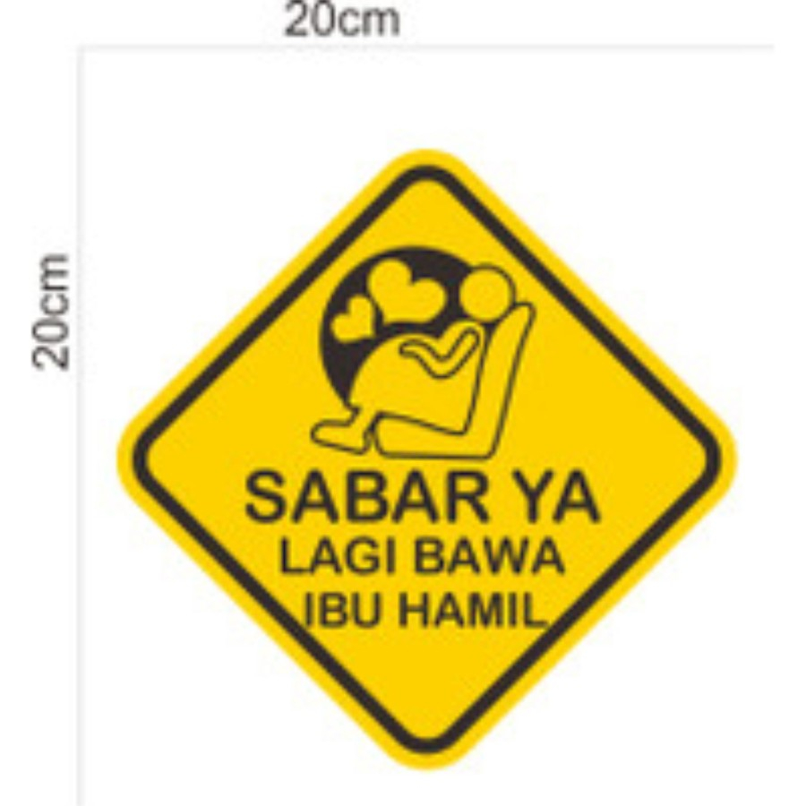 Jual STICKER MOBIL CUTTING STICKER LAGI BAWA IBU HAMIL STIKER IBU HAMIL ...
