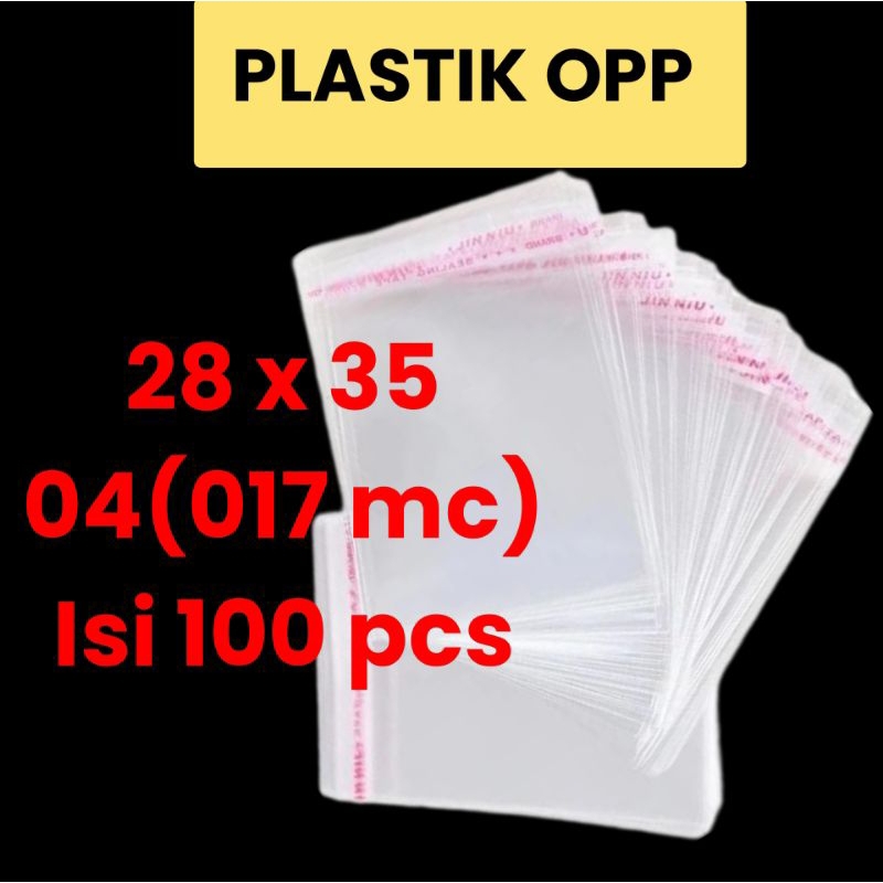 Jual PLASTIK OPP PLASTIK PACKING PLASTIK BAJU 28 X 35 ,04( 017 micron ...