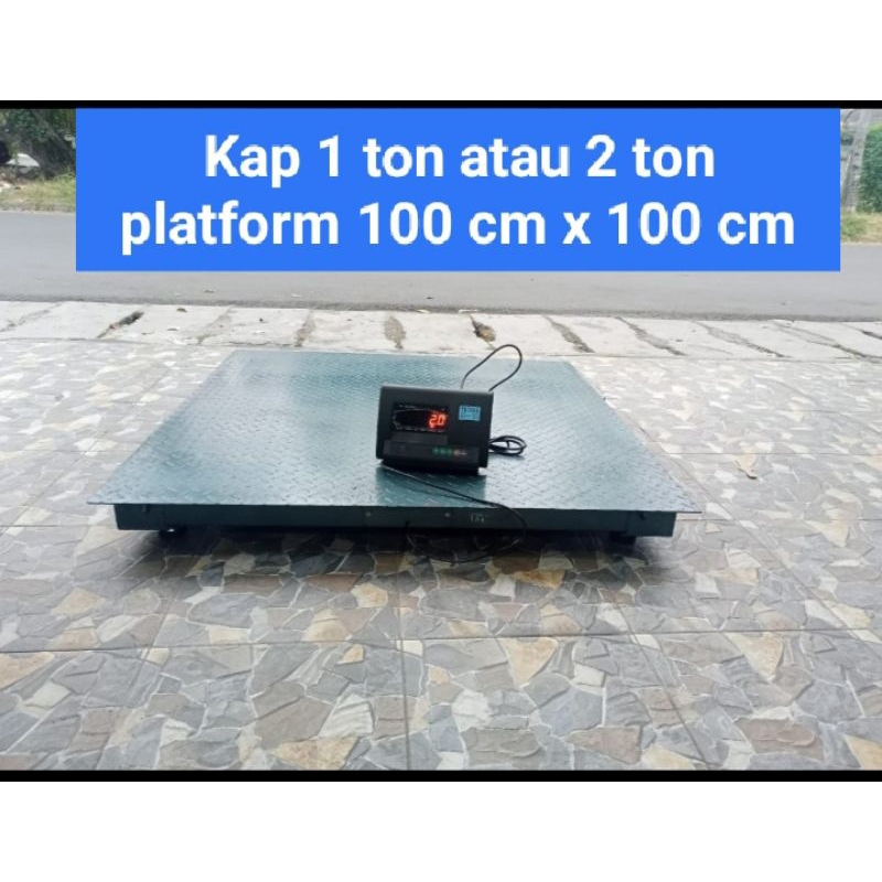 Jual Timbangan Duduk Digital Besar 1 ton dan 2 ton ukuran 100cm x 100cm ...