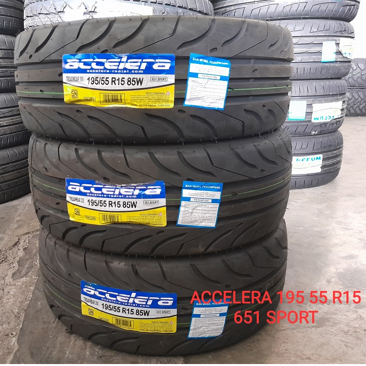 Jual Ban mobil Semi slick Ban racing R15 ACCELERA 651 SPORT 195/55 R15 ...