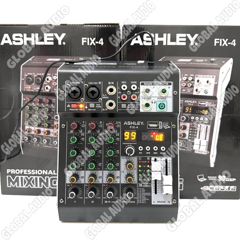 Jual Mixer Audio Ashley FIX - 4 4channel New Model Original Ashley Fix4 Mixing 4 Fix 4 ( Bisa ...