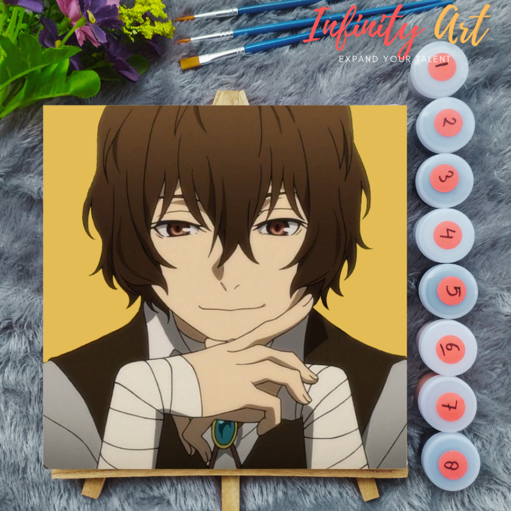 Jual Paint by Number Anime Bungo Stray Dogs Dazai Osamu Atsushi Ranpo ...