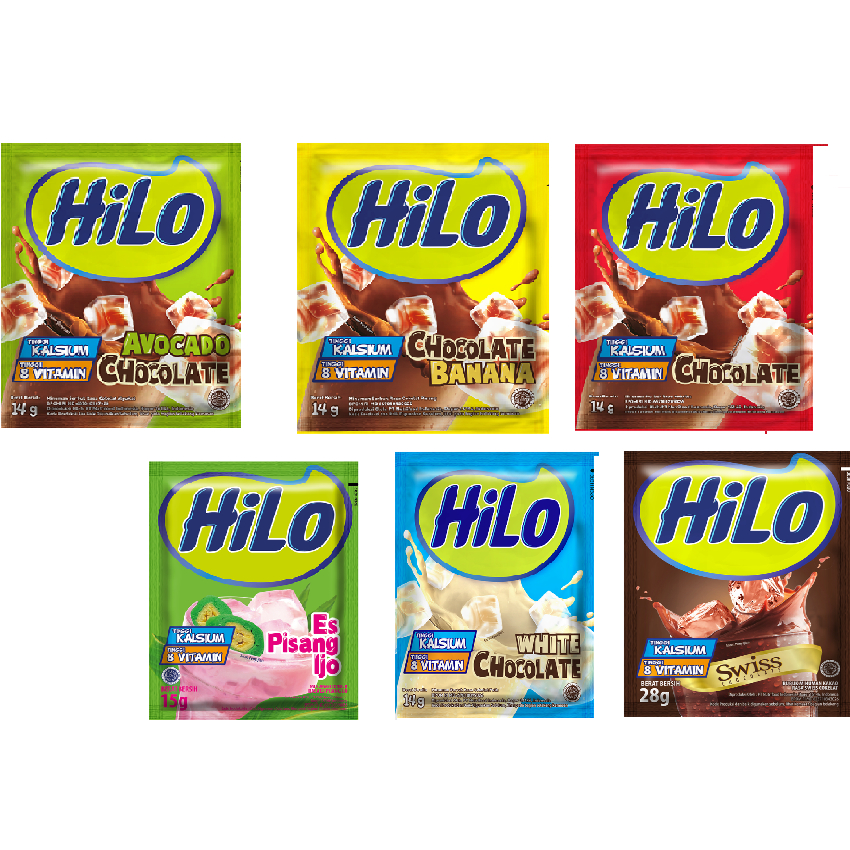 Jual HiLo Susu Tinggi Kalsium Renceng 10 Sachet x 14 gram (Chocolate ...