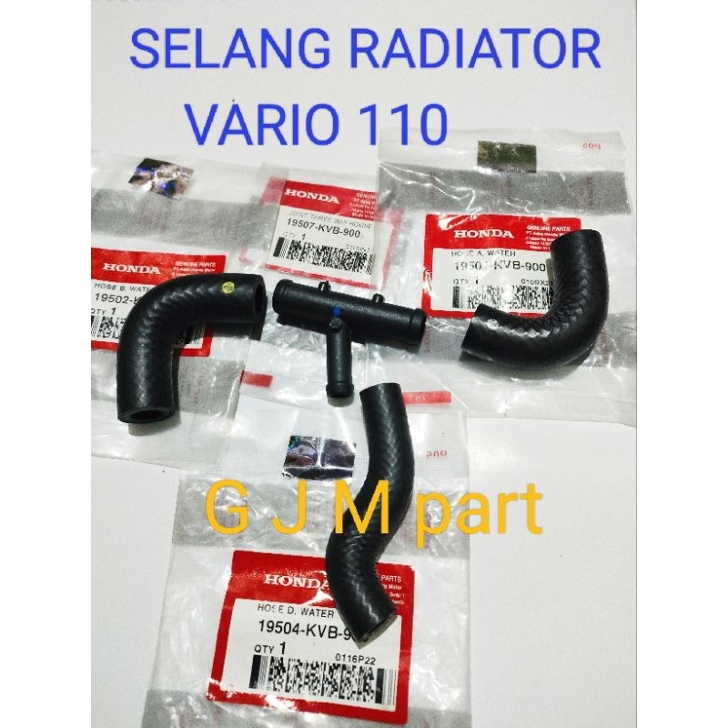 Jual SELANG RADIATOR SET HONDA VARIO 110 KARBU SET KODE KVB ORIGINAL ...
