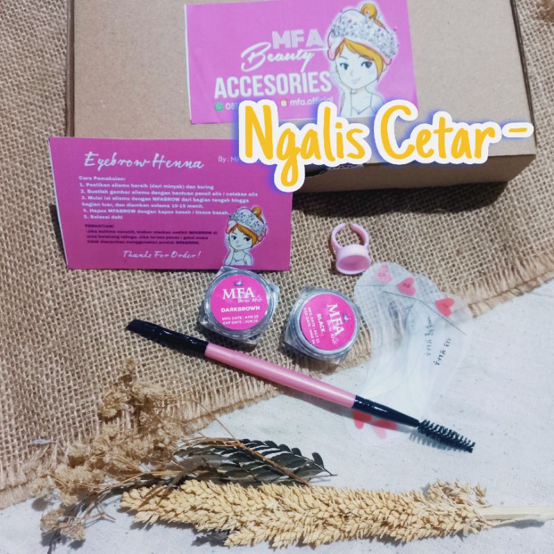 Jual NGALIS CETAR / Henna Alis Arab Tahan Lama / Tato Alis / Eyebrow ...