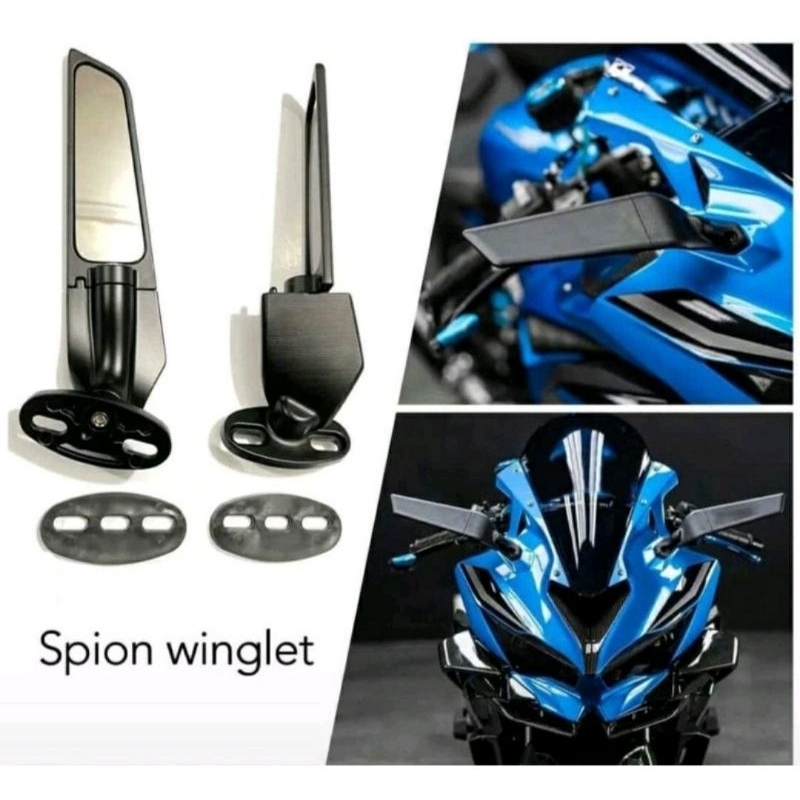 Jual SPION WINGLET STEALTH BY REAR MIRROR ORIGINAL DI FAIRING | Shopee ...