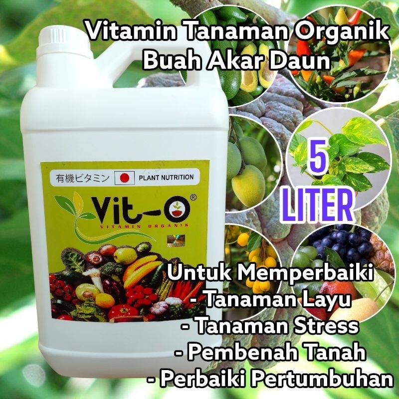 Jual Pupuk Vit O Premium Plant Nutrition Hormon Teknology Jepang 5 Liter | Shopee Indonesia