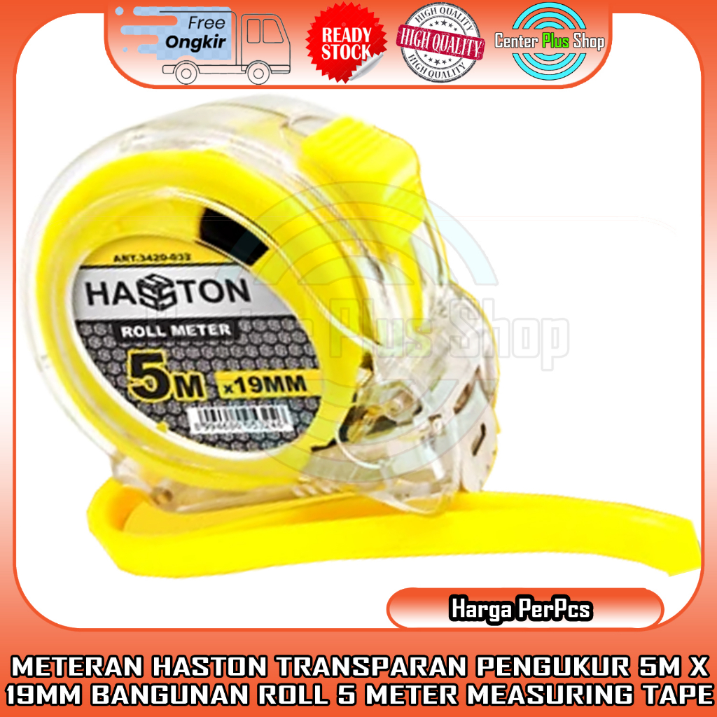 Jual METERAN TRASNPARAN 5 METER HASSTON PROHEX ROL BESI TRANSAPARANT 5M ...