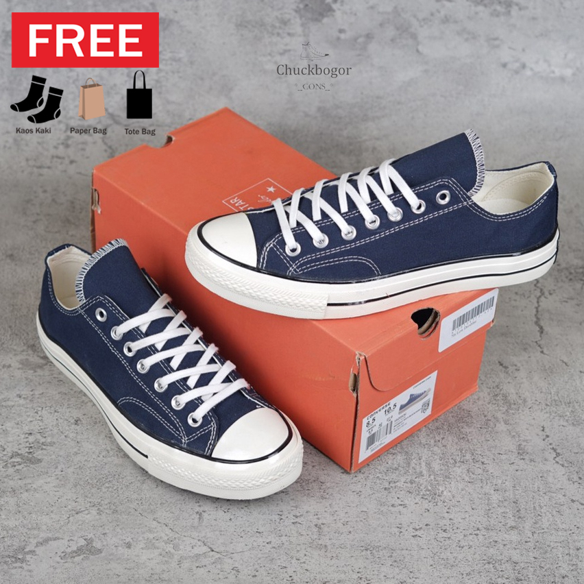 Jual Converse 70s Low Midnight Navy ( Free double packaging dus ...