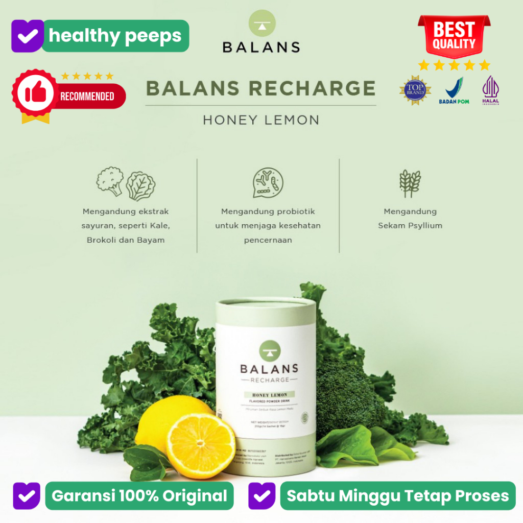 Jual Balans recharge , active & lite fiber drink - minuman detox ...