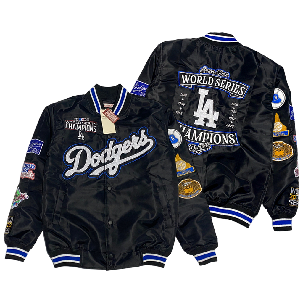 Jual JUMPSHOT Varsity Jacket Baseball Los Angeles Dodgers Pria Wanita ...