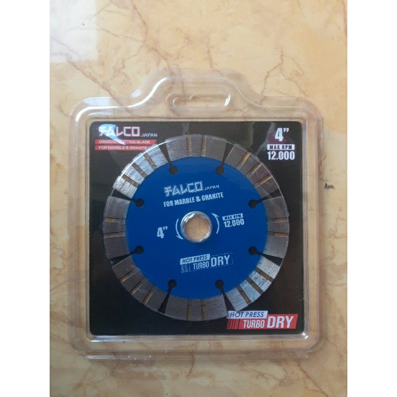 Jual Diamond whell/Mata potong keramik/granite/Batu alam turbo dry falco 4 inc | Shopee Indonesia