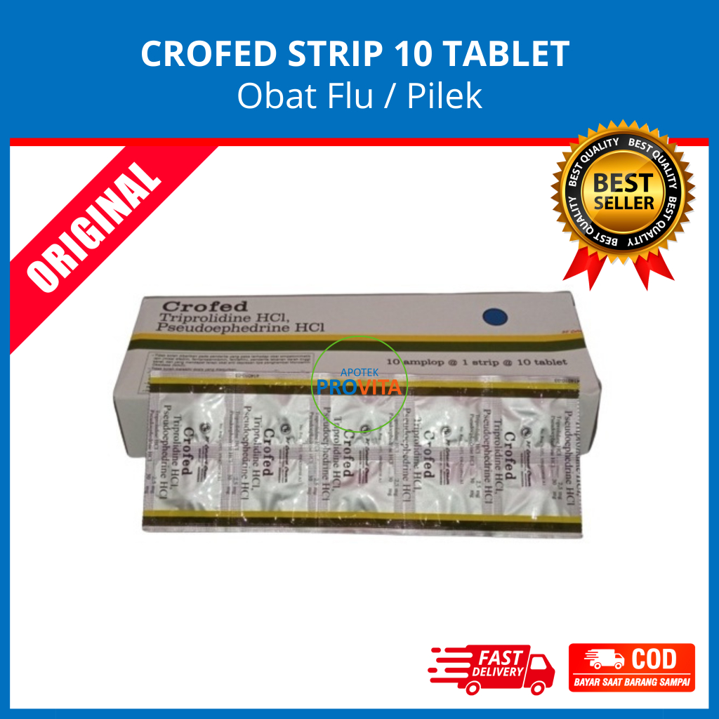 Jual CROFED STRIP 10 TABLET - Obat Flu Pilek Alergi Hidung Tersumbat ...
