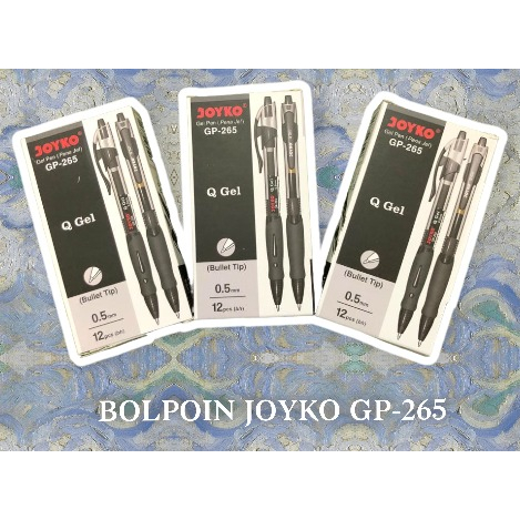 Jual Gel Pen / Pulpen / Pena Joyko GP-265 / Q Gel / 0.5 mm / 1 BOX 12 PCS | Shopee Indonesia