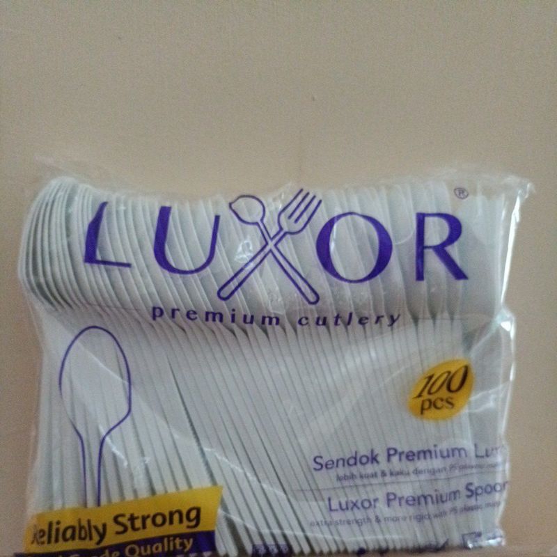 Jual Sendok Makan Putih Merk Luxor (1Pack Isi 100Pcs) | Shopee Indonesia