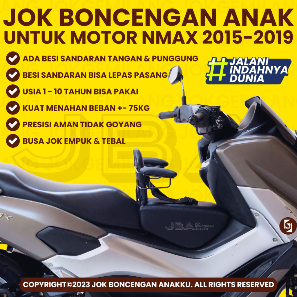 Jual Jok Motor Anak Boncengan Depan Yamaha Nmax Lama 2015 Sampai 2019 ...