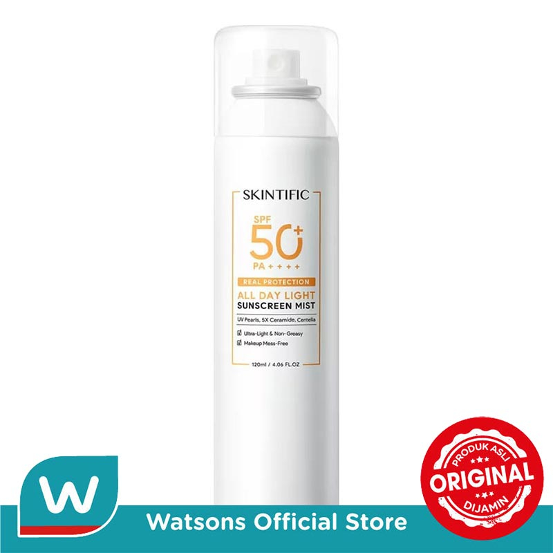 Jual Skintific All Day Light Sunscreen Mist SPF 50 PA++++ | Shopee Indonesia