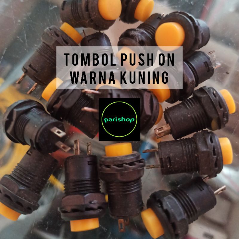 Jual Tombol push on warna kuning | Shopee Indonesia
