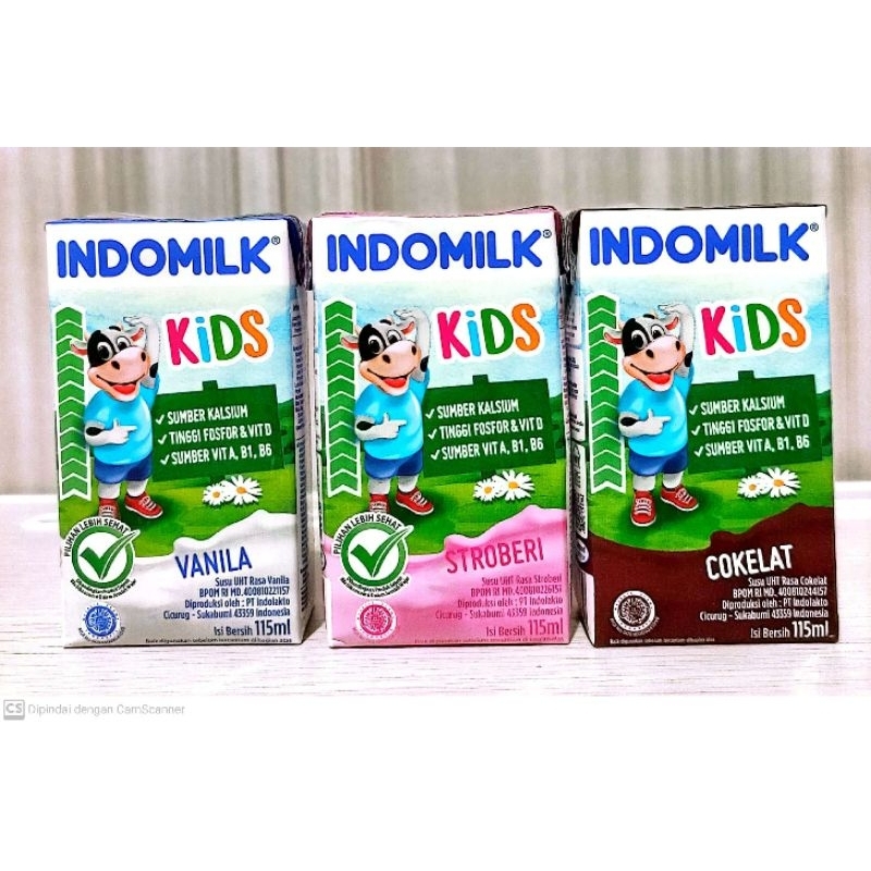 Jual INDOMILK KIDS 115ml | Indomilk Strawberry | Indomilk Vanilla ...