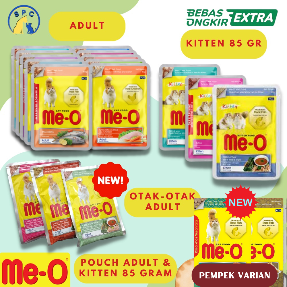 Jual ME-O MEO Pouch Wet Food Makanan Basah Kucing Meo 85Gr | Shopee ...