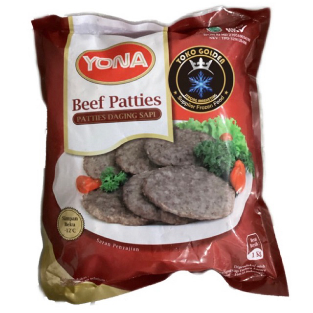 Jual Yona beef patties 1kg 20s / daging sapi paty | Shopee Indonesia